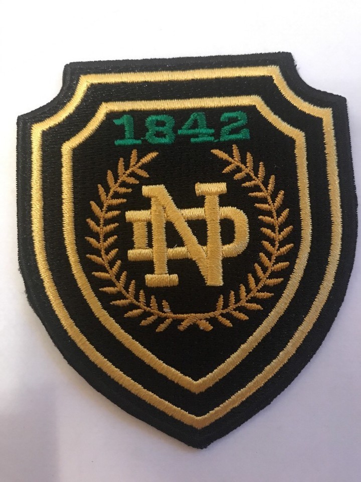Notre Dame Fighting Irish Vintage Embroidered Iron On Patch 3" x 2.5 ...