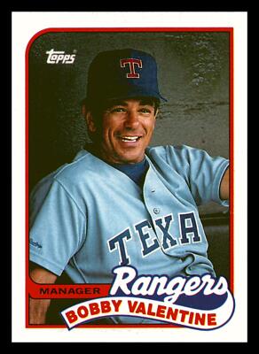 Bobby Valentine 1989 Topps #314 Texas Rangers Mint | eBay