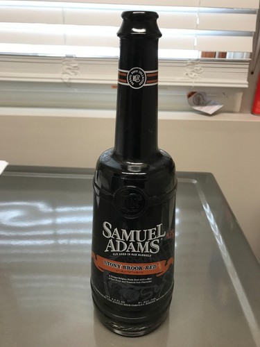 vintage Sam Samuel Adams barrel bottle stony brook red Empty 1pt 9.4oz ...
