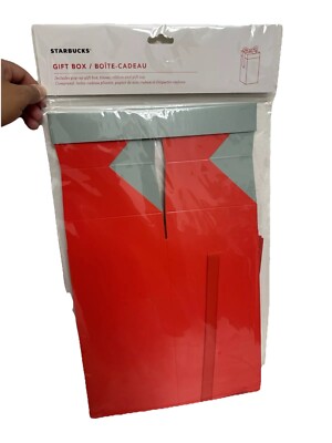 Starbucks Coffee Pop-Up Gift Box Tissue Paper Ribbon Gift Tag | eBay