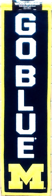 Michigan Wolverines Embroidered Wool Slogan Banner 8 x 32 inch with ...