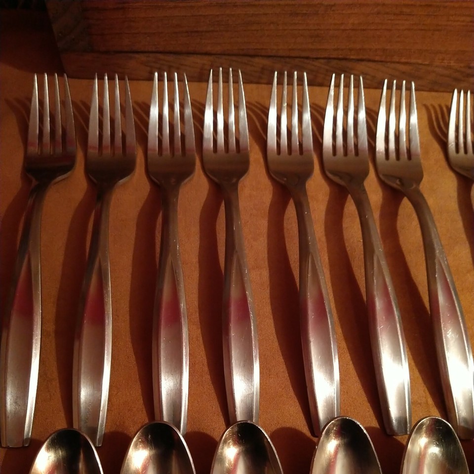 29 pc Set Gourmet Settings GS Silverware Flatware mid Century modern | eBay