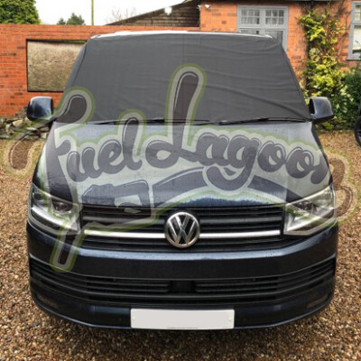 VW T6 windscreen Cover Curtain Wrap Black Out Waterproof Frost Protect ...