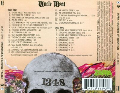 FRANK ZAPPA/THE MOTHERS OF INVENTION - UNCLE MEAT NEW CD 824302383926 ...