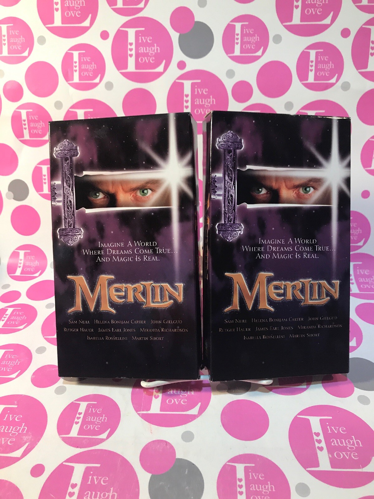 MERLIN Hallmark VHS TAPE Part One and Two 1998 NBC Home Video RARE ...