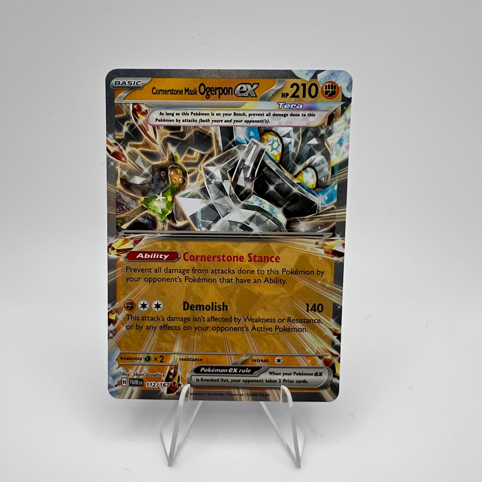 Cornerstone Mask Ogerpon ex 112/167 - Twilight Masquerade - Pokemon TCG ...