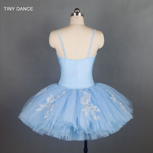 Bell Shape Ballet Tutu Skirt Performance Sky Blue Tulle Ballerina Dance ...