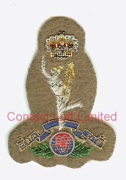 Official Royal Signals Officers Cap Badges Wire Embroided ( SAS PARA ...