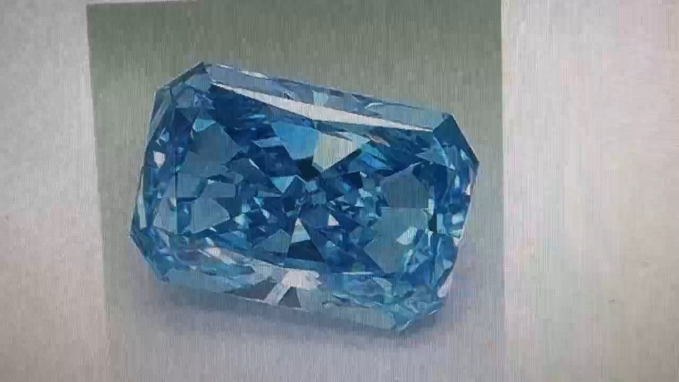2.09CT Radiant Cut Fancy Vivid Blue VS1 IGI Certified Lab Grown CVD ...