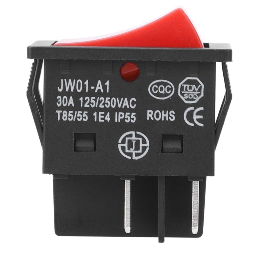 Rocker Switch Welding Switches 30A 250VAC Double Pole Single Throw DPST ...