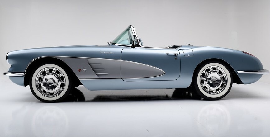 Corvette Chevrolet 55Chevy 57StingRay Race Car Classic Hot Rod Metal ...