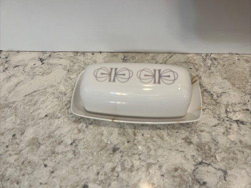 Franciscan Whitestone Ware Merry Go Round Butter Dish Plate 1960’s MCM ...