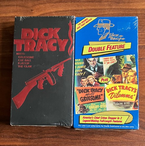 Dick Tracy Double Feature VHS Lot Both New Sealed 18713081322 | eBay