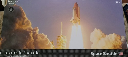 Nanoblock Space Shuttle micro-sized building block. Over 1600 pieces ...