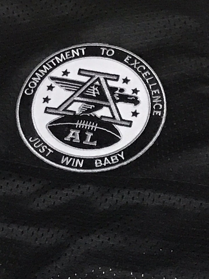 OAKLAND RAIDERS JERSEY PATCH AFL "AL" COMMITMENT TO EXCELLENCE,JUST WIN ...