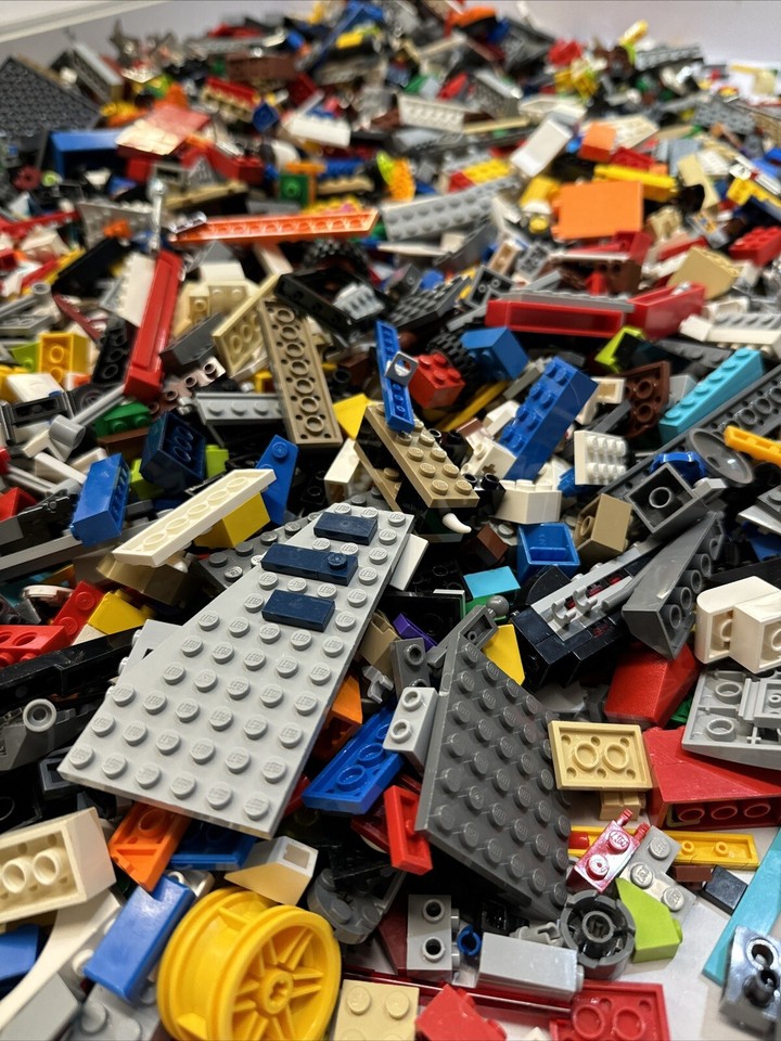 LEGO 10 lbs Pounds Random Parts Pieces Building Plates Blocks Washed ...