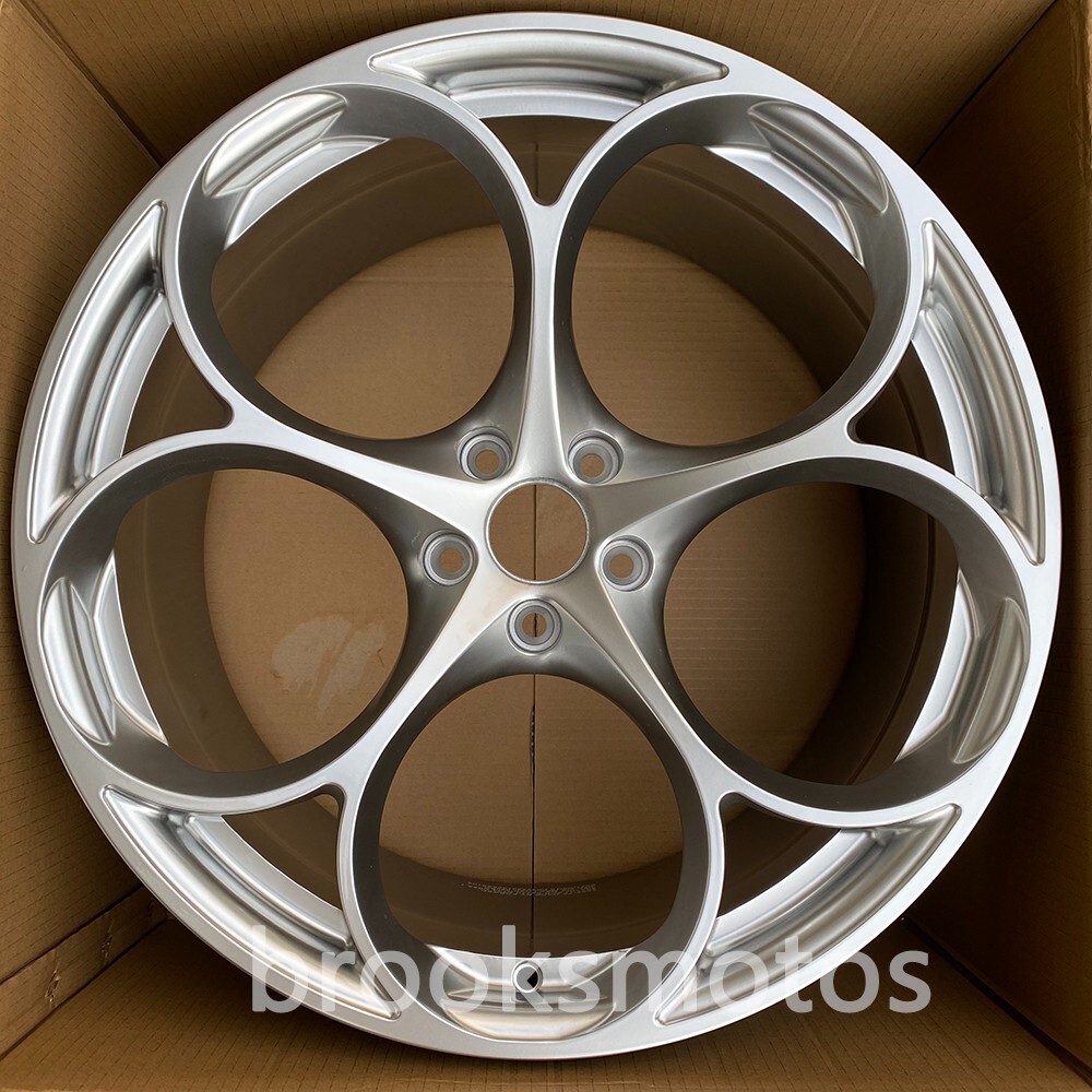 FOR ALFA ROMEO GIULIA 19" HYPER SILVER FORGED SQUARE WHEELS RIMS 19X8.5 ...