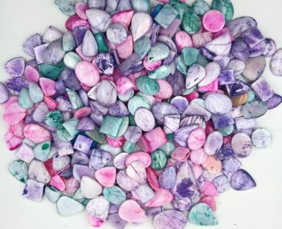 Natural Pink Selenite Stone Lot Handmade Loose Cabochon Wholesale Lot ...