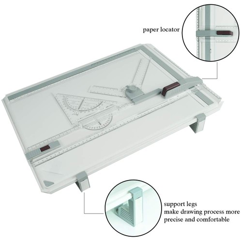 A3 Adjustable Drawing Board – Multi-Function Drafting Table with Ruler ...