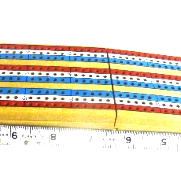 Hoyle Vintage CRIB BOARD w/ NEW Cards & Metal Cribbage Game Pegs Card ...