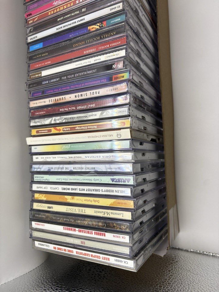 Huge CD Lot 50+ Classic Rock Pop Pink Floyd Neil Young Elton John Cat ...
