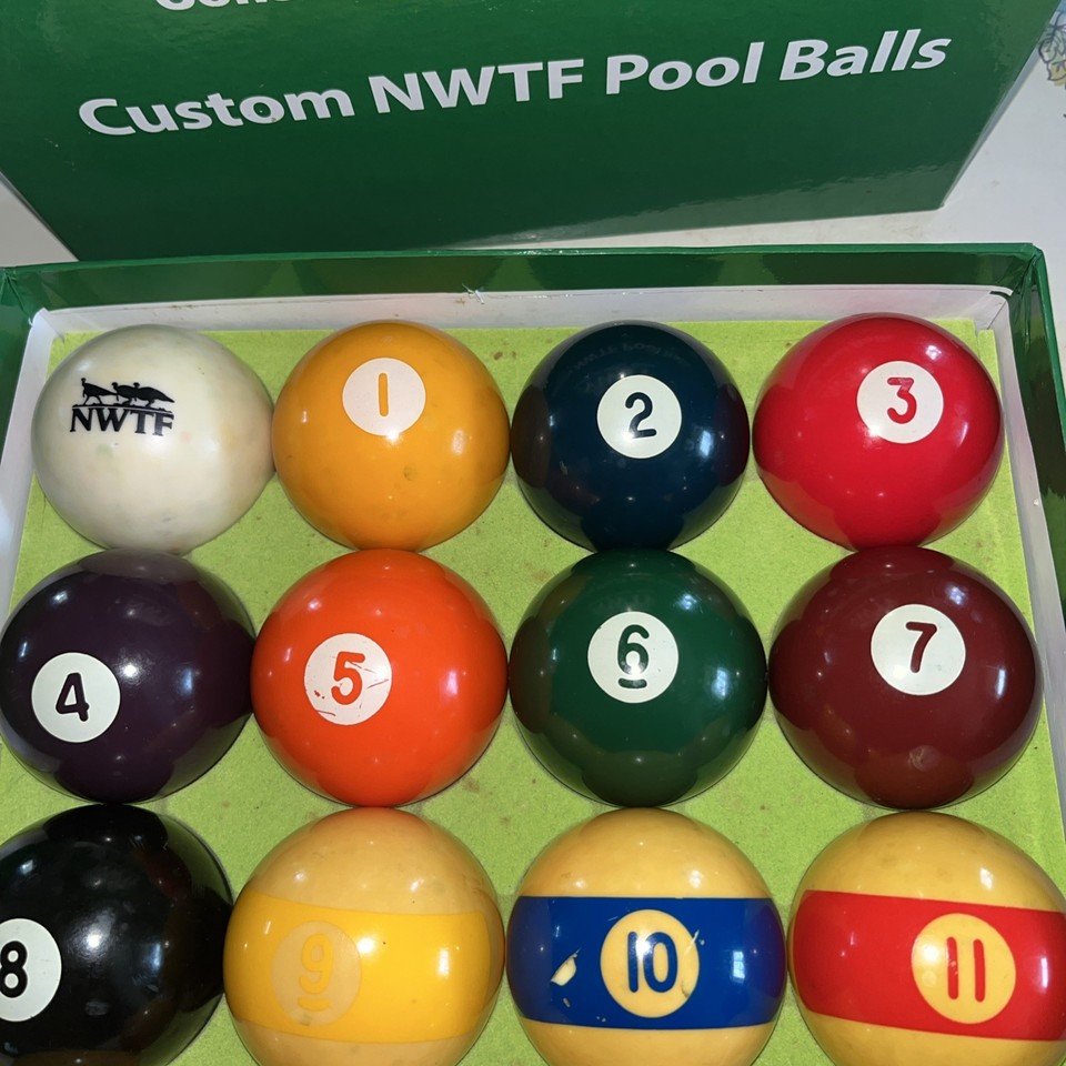 NWTF Custom Billiard Balls Set Aramith Vintage Pool Turkey Conserve ...