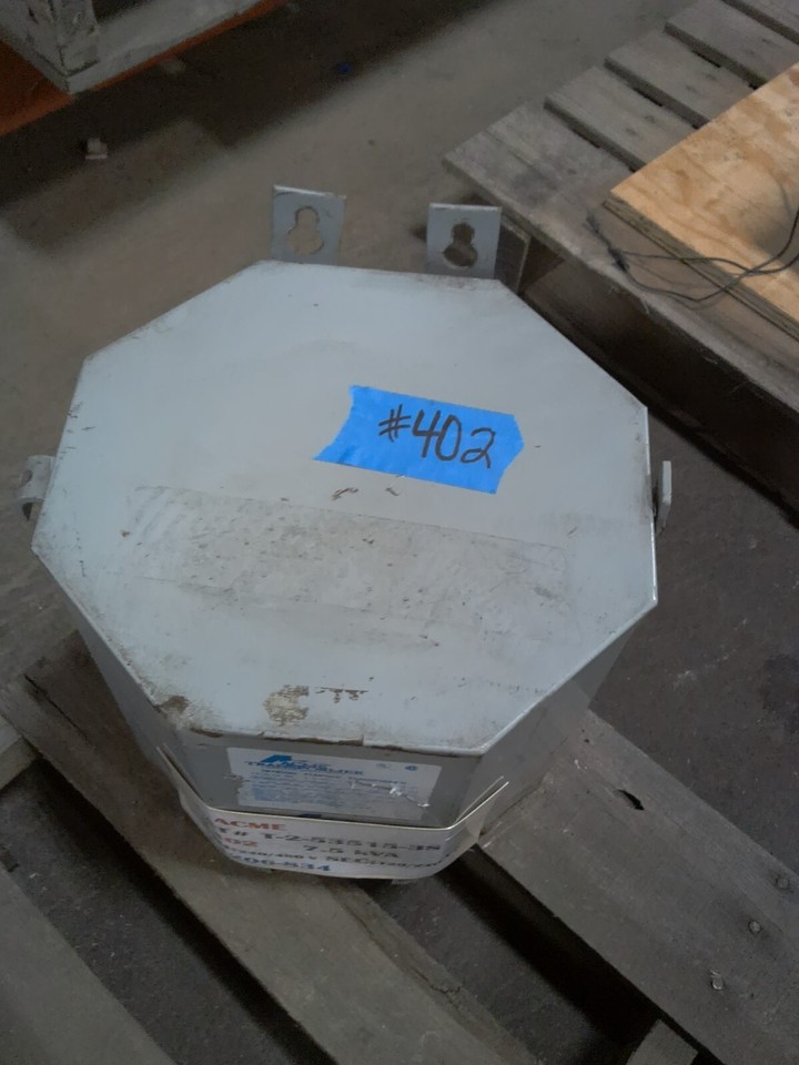 ACME 7.5 kVA T-2-53515-3S PRI:240/480 V, SEC:120/240, TRANSFORMER #402 ...