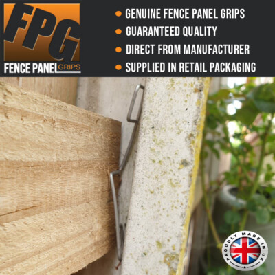 Fence Panel Grips Clips Stop Fence Panels Rattling and Banging (various ...