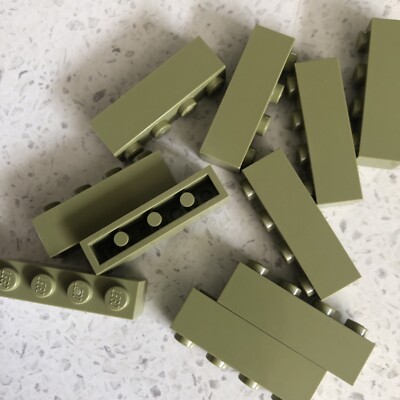NEW LEGO Brick 4x1 Olive Green QTY 10 | eBay Australia