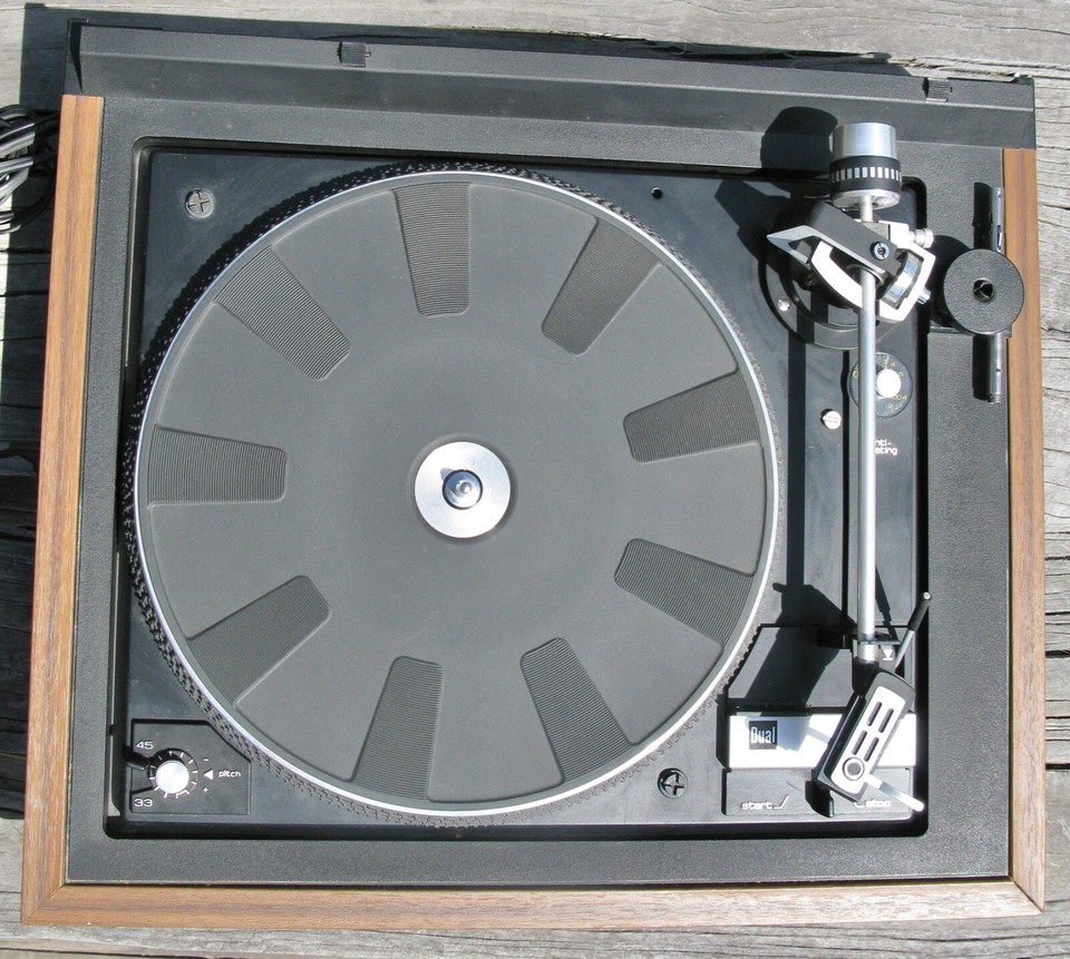 Dual 1237 Record Turntable Auto Belt Drive W/ Dust Cover & Stacking ...