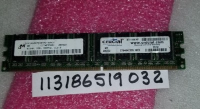 512MB PC 2700 DDR 333 PC2700 DDR333 184PIN NON-ECC DUAL RANK 2RX8 32X8 ...