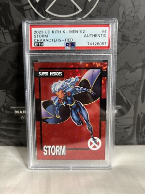 KITH X-Men *Limited* 1 of 100 - Storm (RED) Marvel Upper Deck Card ...