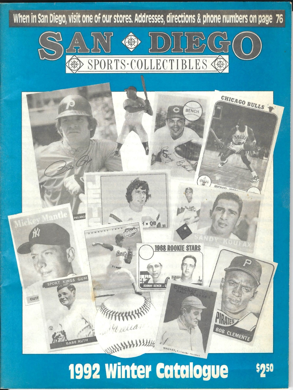 1992 ROBERTO CLEMENTE - JOE NAMATH - BABE RUTH - MICHAEL JORDAN - PETE ...