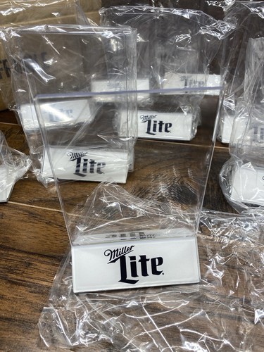 Box of 10 Miller Lite Beer Table Tent Menu Holders Promo - Great Beer ...