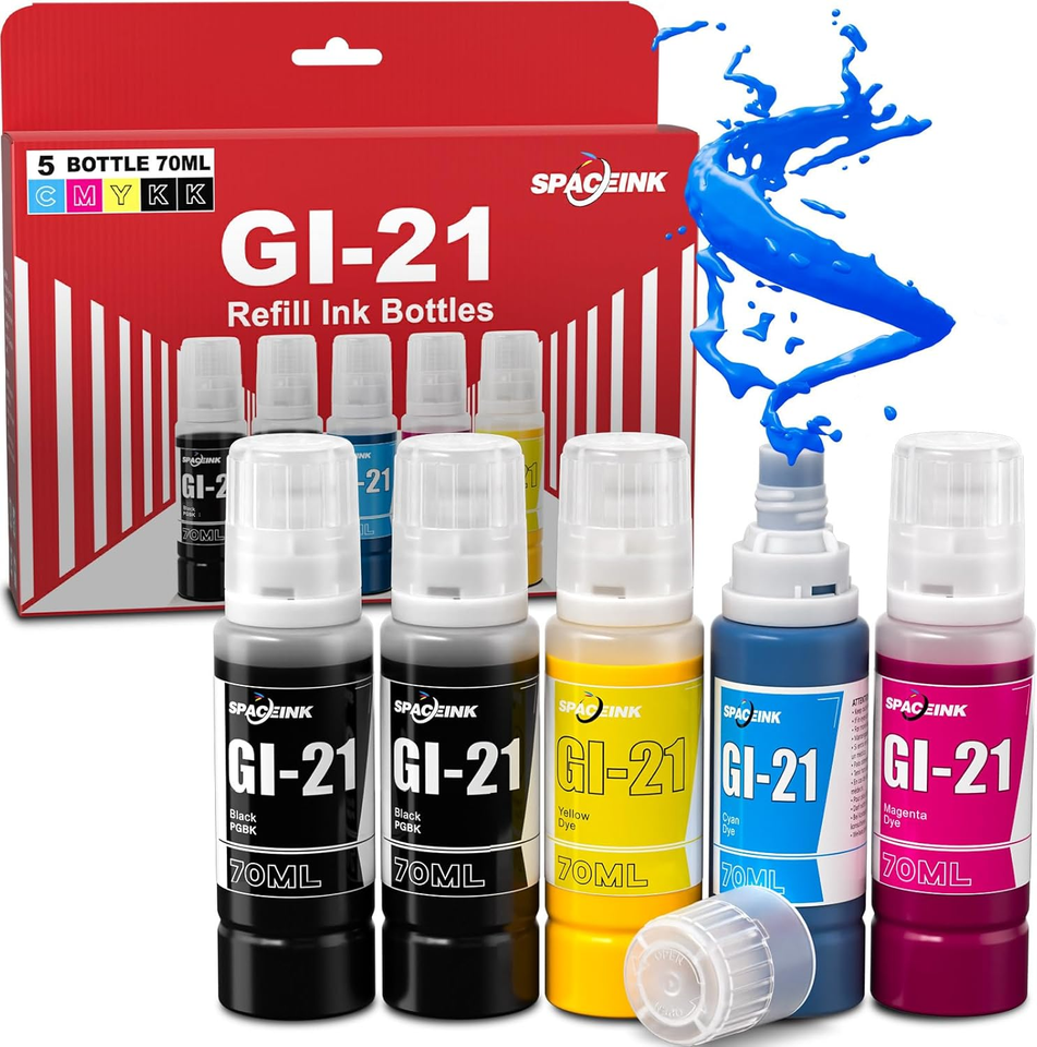 GI-21 G3260 G3270 Ink Refill Bottles Compatible for Canon G3270 G3260 ...
