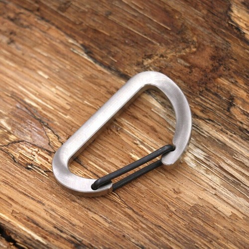 TITANER Titanium TC4 Key Carabiner Sport Sliver Snap Hook Outdoor EDC ...