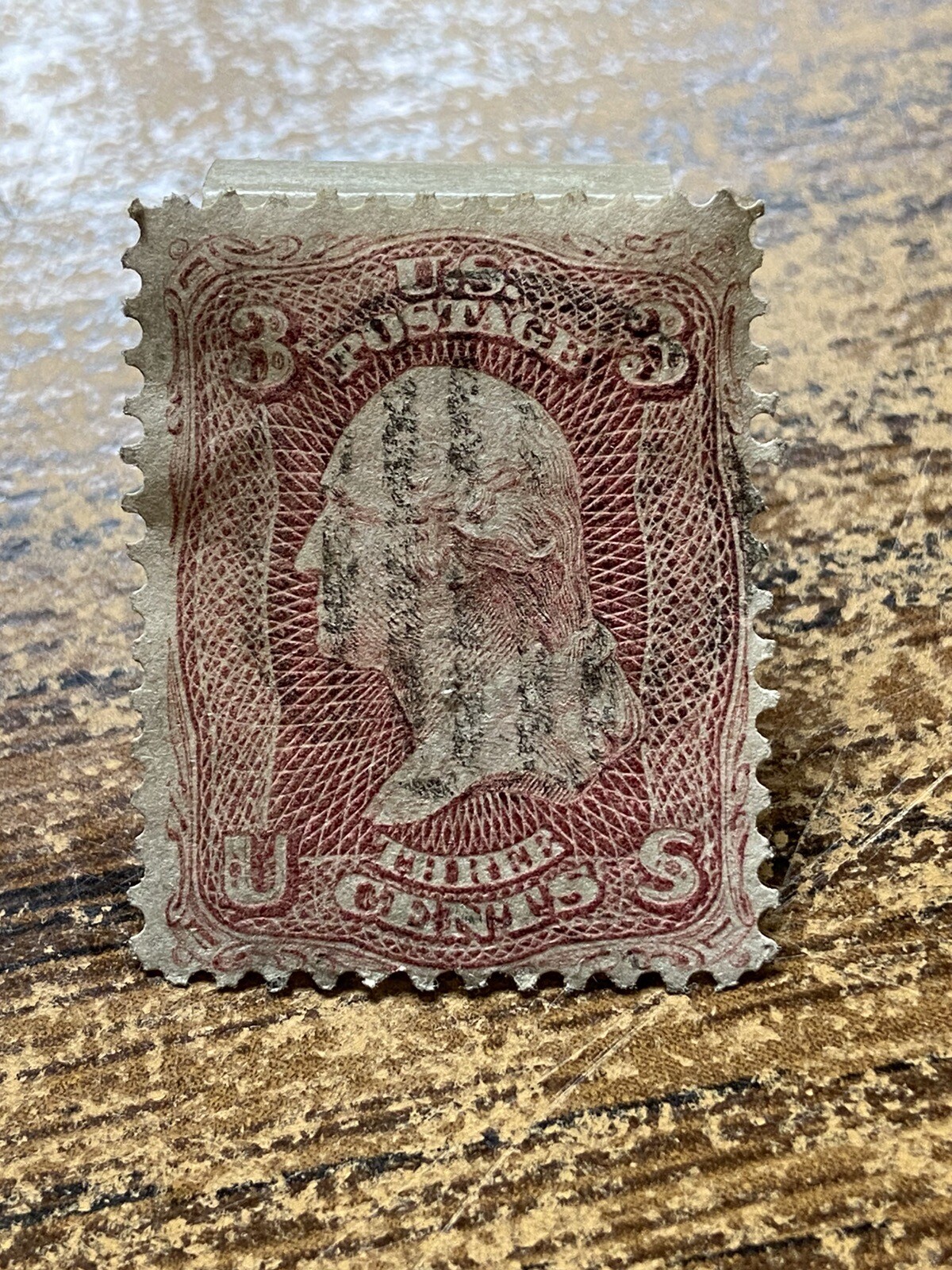 Rare 1861 Rose 3c George Washington National Bank Note Stamp | eBay