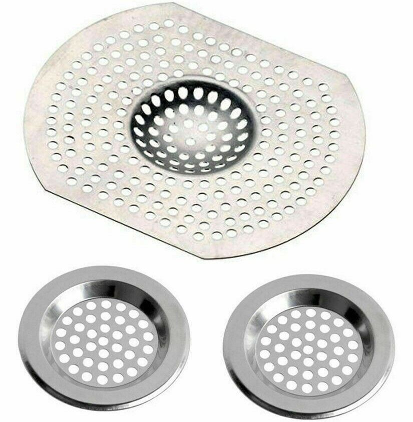 Prima 3pc Stainless Steel Sink Bath Plug Hole Strainer Basin Hair Trap Drainer for sale online ...