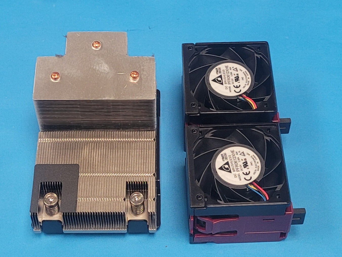 HP DL380 G9 Gen9 CPU Kit PERFORMANCE Heatsink 747607-001 & 2 Fans ...