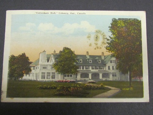 Cottesmore Hall Cobourg Ontario RPPC Post Card Janteville Station ...