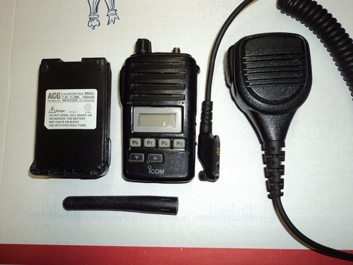 iCOM IC-F50V VHF Radio W/ Charger Antenna TESTED 100% Working GREAT ...