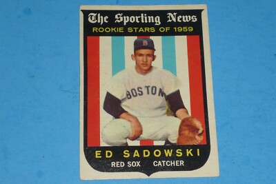ED SADOWSKI - BOSTON RED SOX CATCHER - 1959 TOPPS BASEBALL CARD #139 | eBay