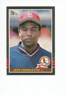 TERRY PENDLETON 1985 Donruss Baseball ROOKIE card #534 St Louis ...