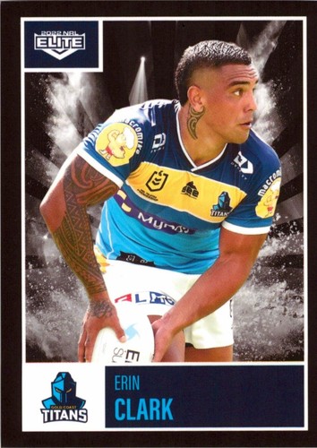 New 2022 GOLD COAST TITANS NRL Card ERIN CLARK Elite | eBay