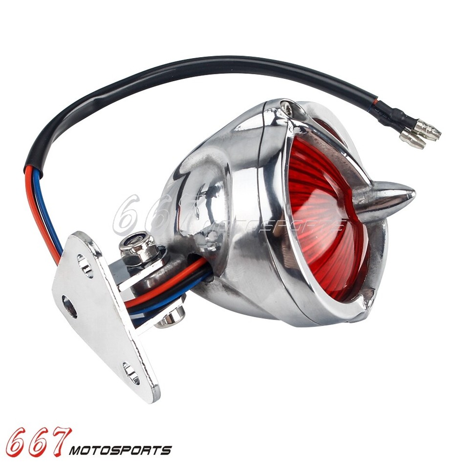 Retro Taillight LED Rear Brake Tail Light For Harley Bobber Chopper ...