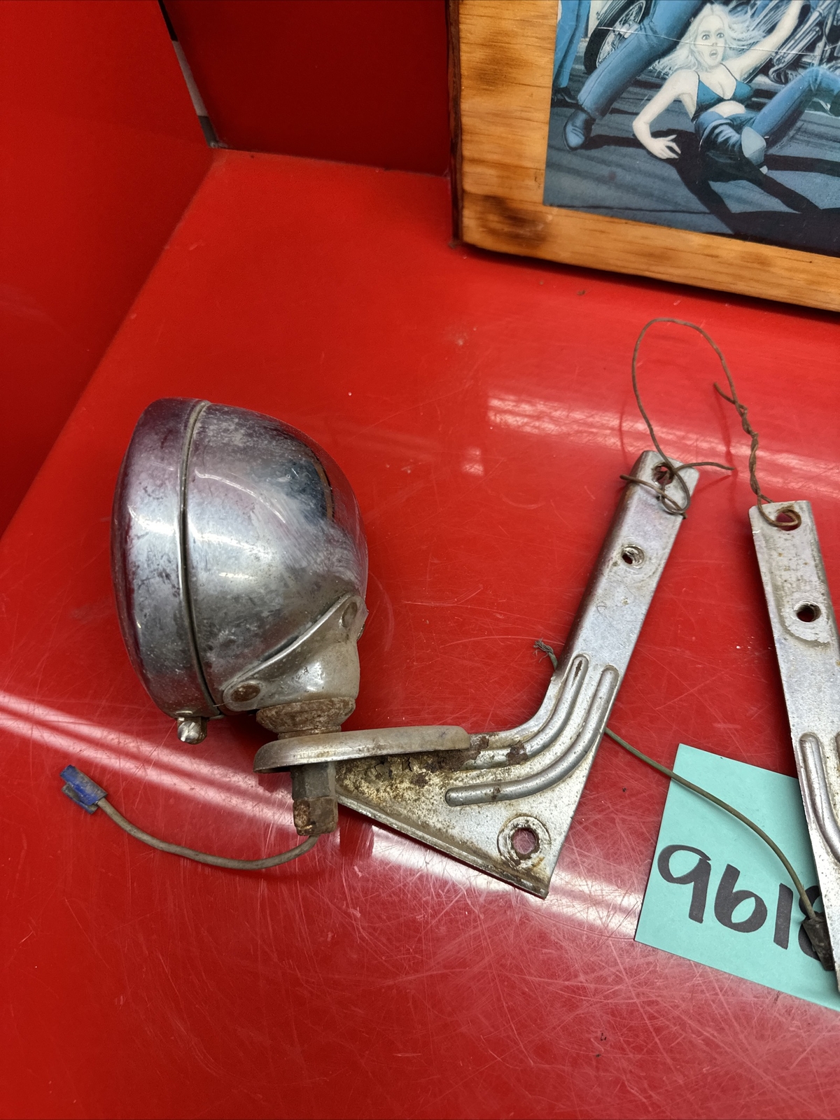 Harley Guide Spot Light Lamp Shovelhead Panhead Pair Chrome Vintage For ...
