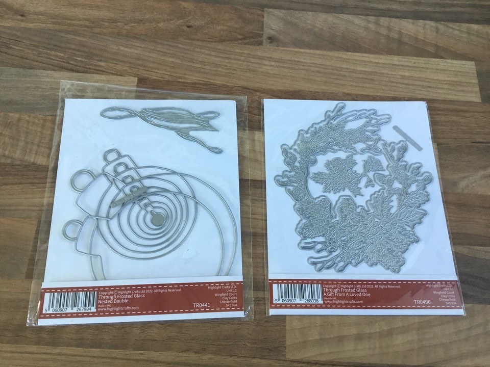 two red Robins. Through Frosted Glass die set bundle. | eBay UK