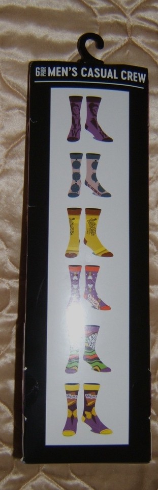 Willy Wonka & The Chocolate Factory (Gene Wilder) *6pair Crew Socks | eBay