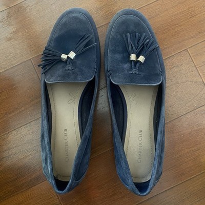 Charter Club Margott Suede Tassel Loafers | eBay