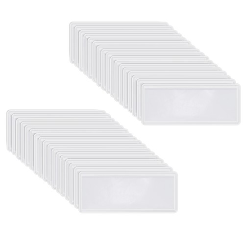 50 Pcs 3x1" Self Adhesive Label Holders Clear Plastic Shelf Tags with ...